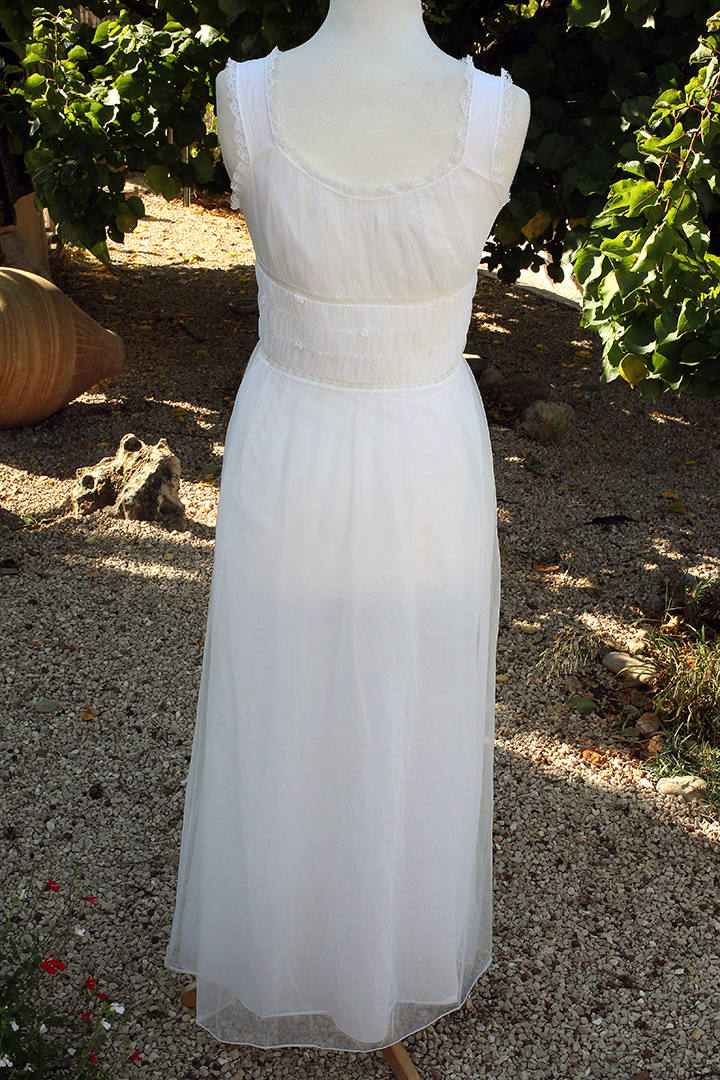 60's New York White Negligee Set - Vintage Xaló